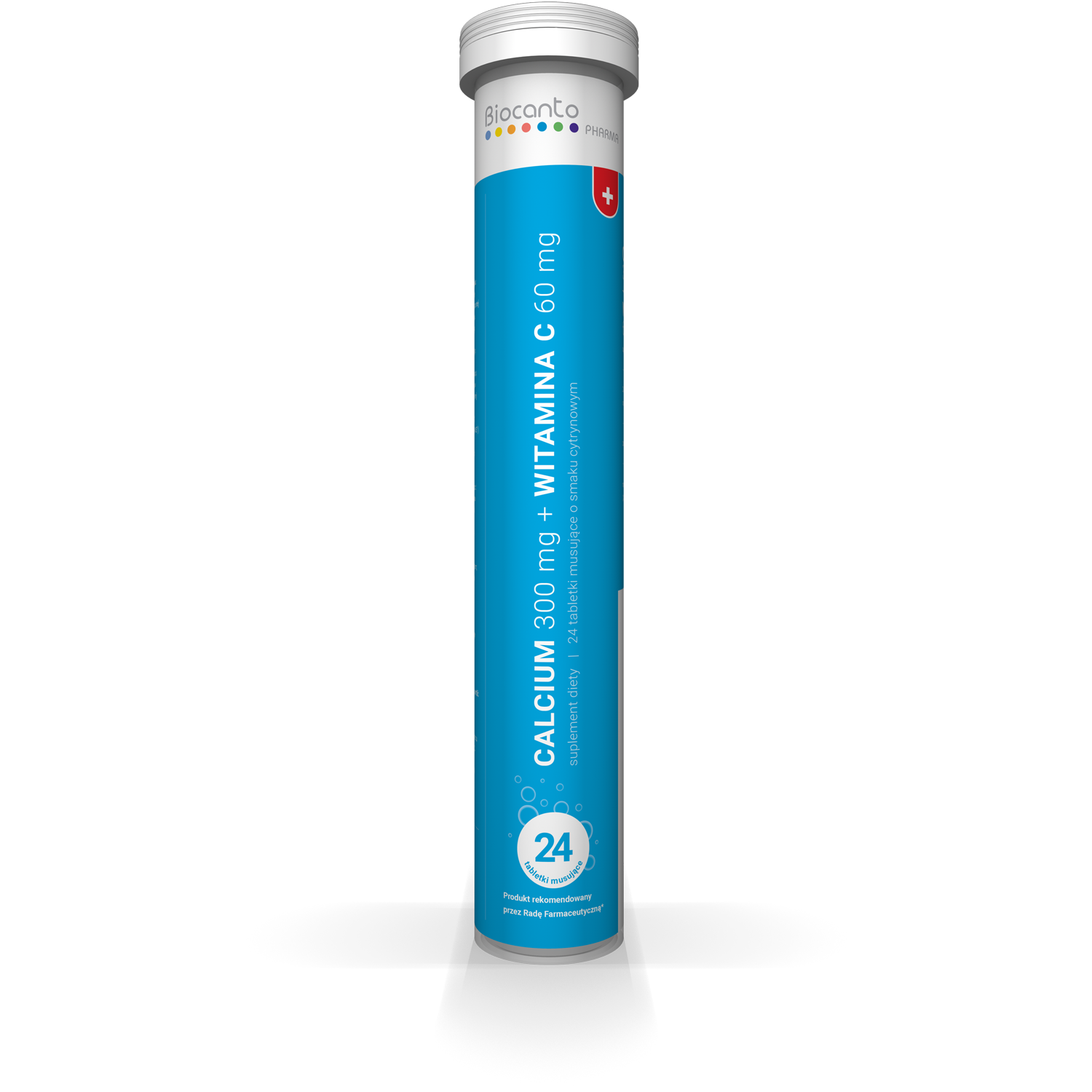CALCIUM 300 mg + WITAMINA C 60 mg - Biocanto